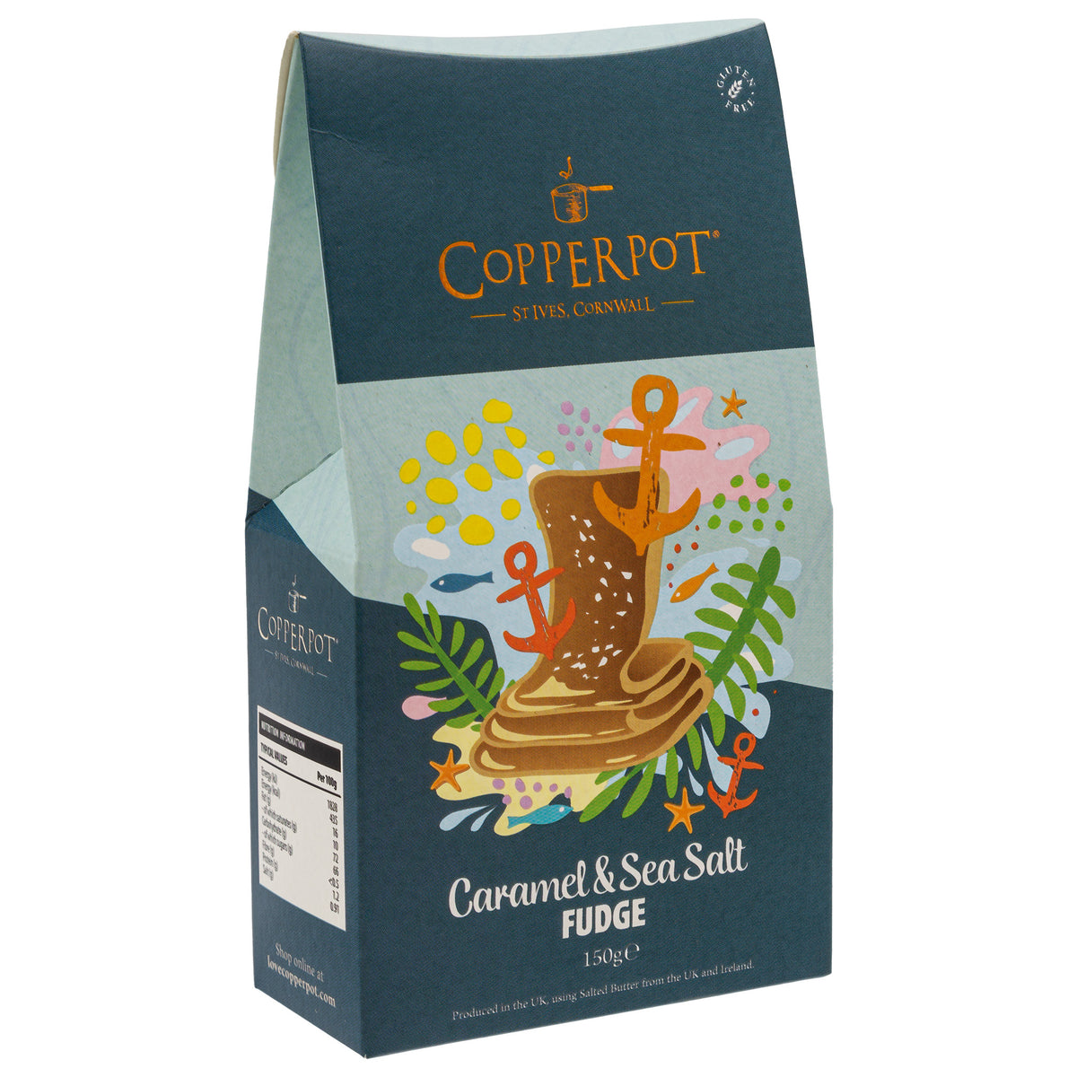 Copperpot - Caramel & Sea Salt Fudge 150g – Lobbs Farm Shop