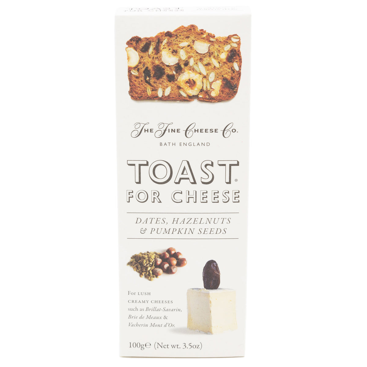 The Fine Cheese Co - Toast For Cheese; Dates, Hazelnuts & Pumpkin Seed ...